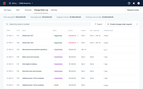 Siteline | Construction Billing Software